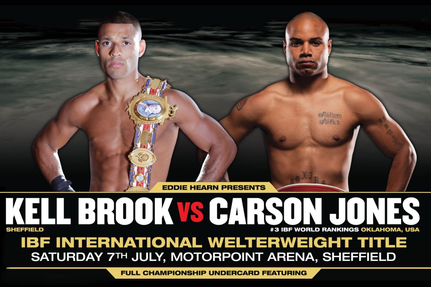Kell Brook v Carson Jones Tickets | Buy or Sell Kell Brook v Carson ...